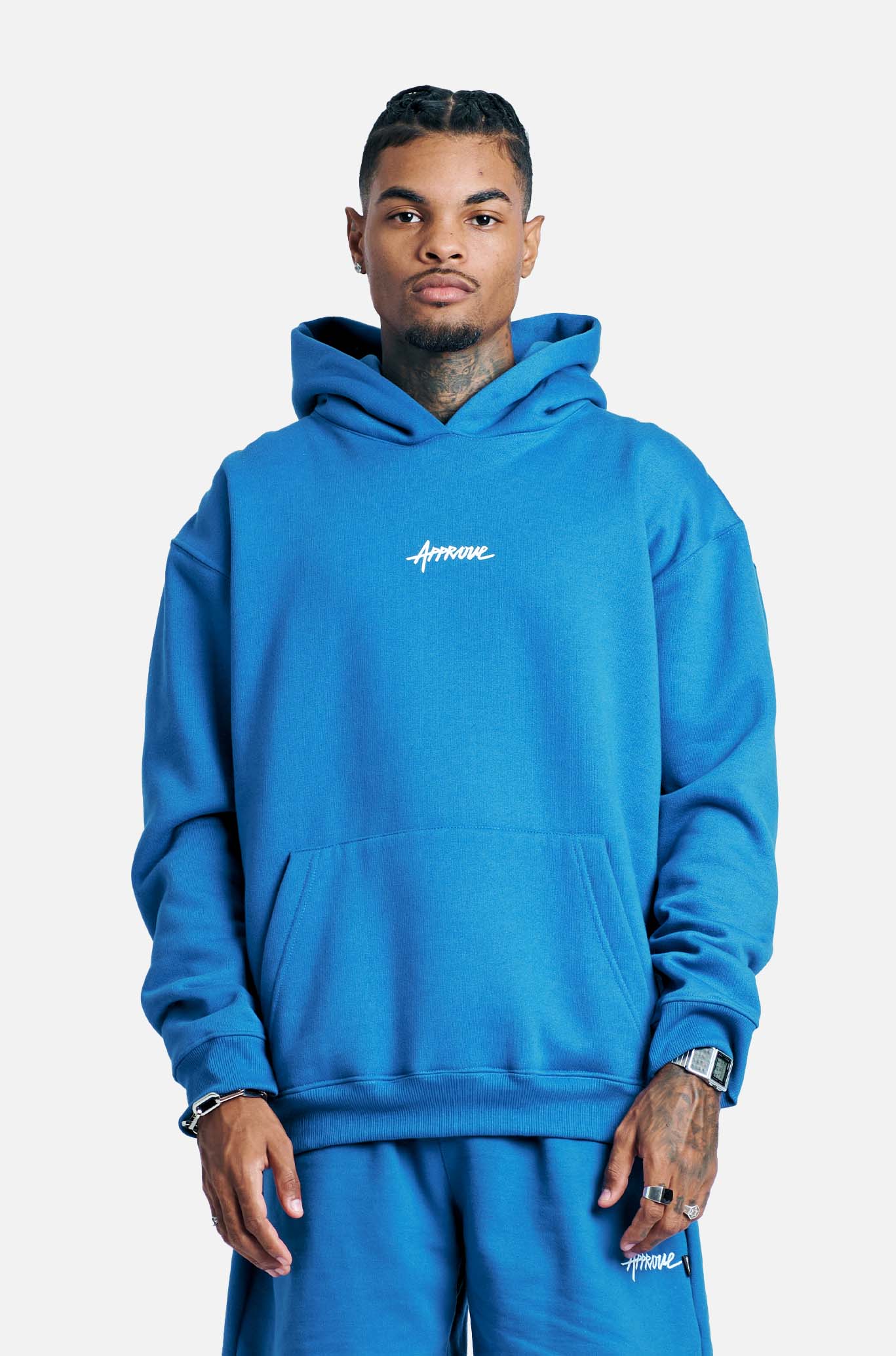 Moletom Oversized Approve Timeless Azul Marinho